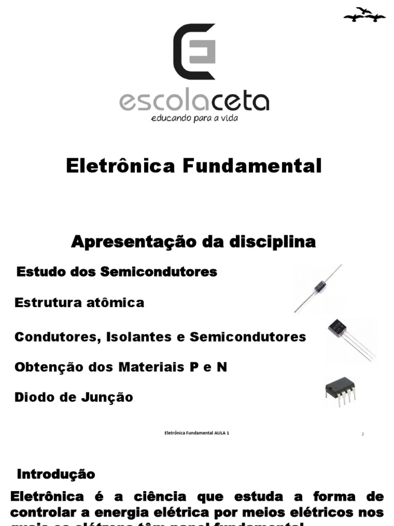 Eletrônica Fundamental - UNIDADE 1 | PDF | Diodo | Semicondutores
