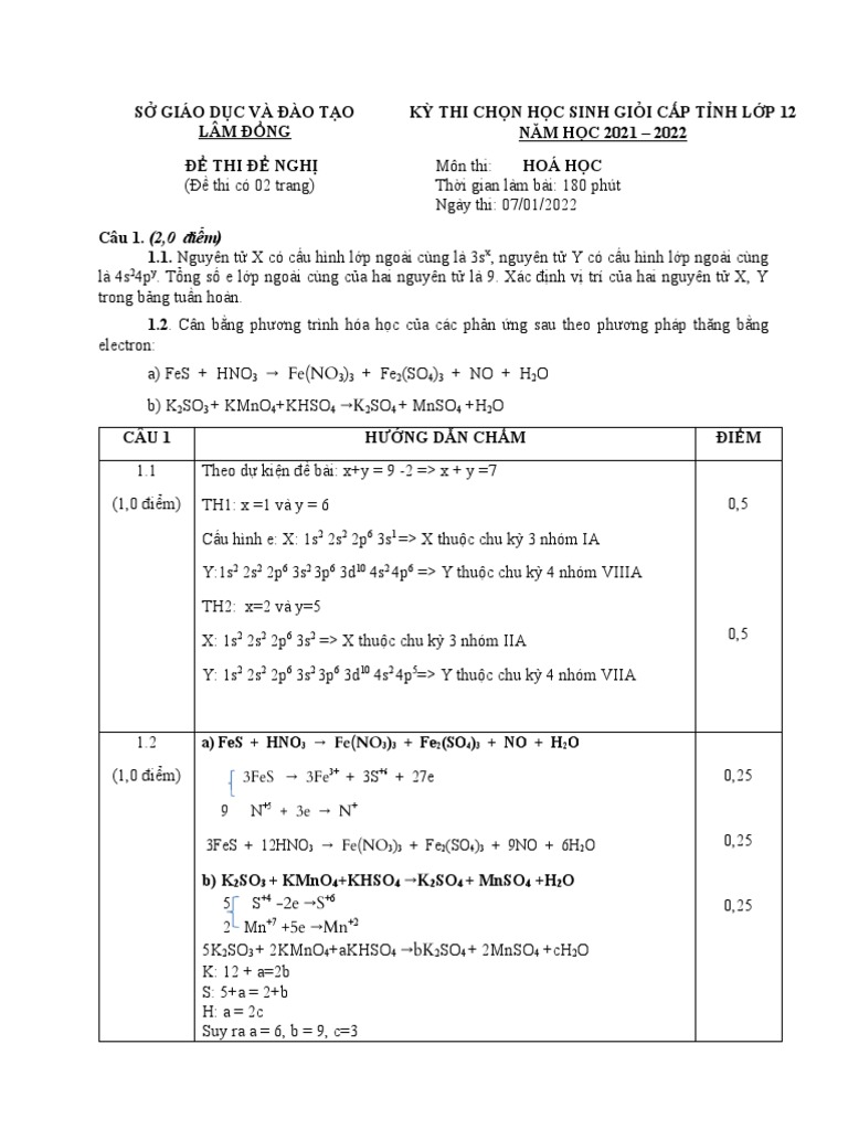 HD Cham HSG Lop 12 NH 21 22 | PDF