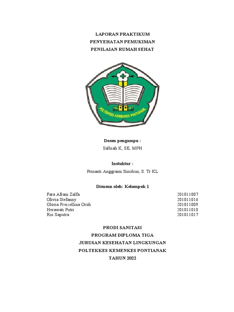 Kelompok 1 - Laporan Praktikum Rumah Sehat | PDF | Sains & Matematika | Kesehatan Holistik