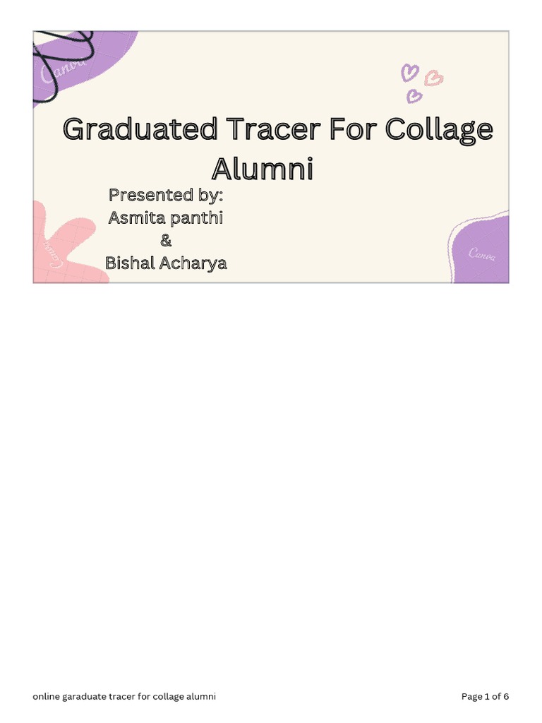 Online Garaduate Tracer For Collage Alumni | PDF