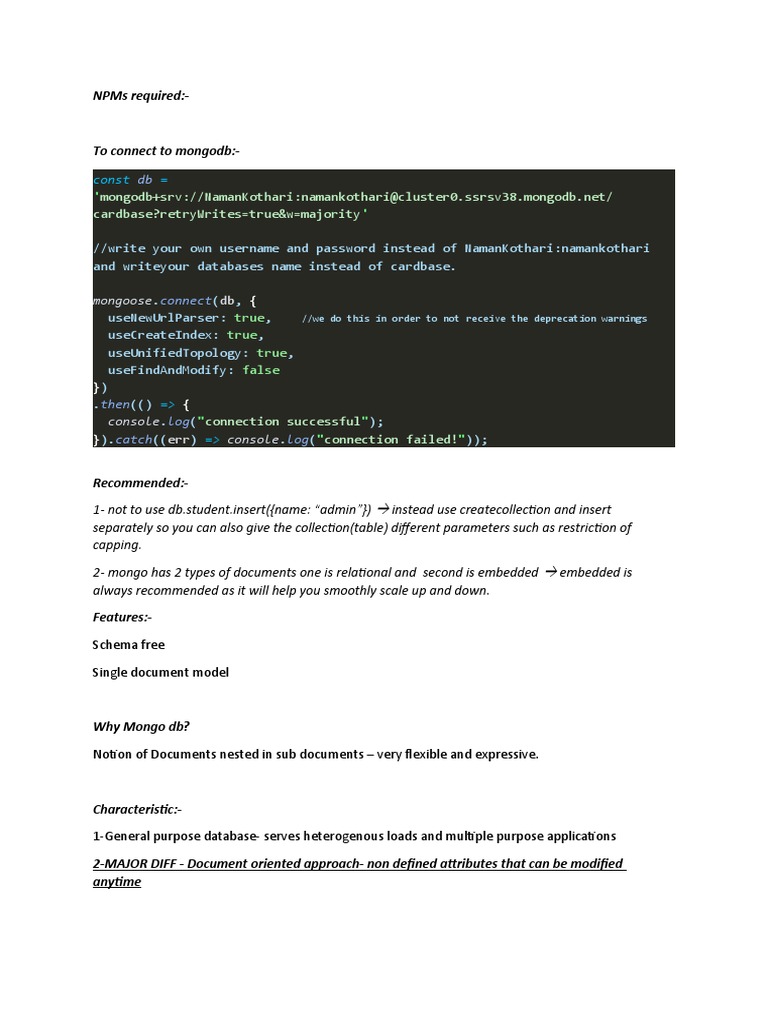 Mongodb | PDF | Mongo Db | Databases