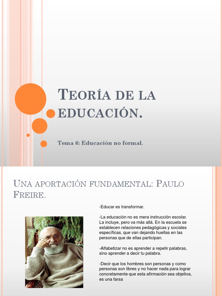 Educ. No Formal | PDF | Aprendizaje | Evaluación