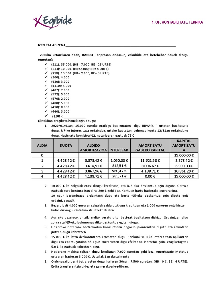 Azterketa - 3.ebaluazioa.20 - 21 Ii | PDF