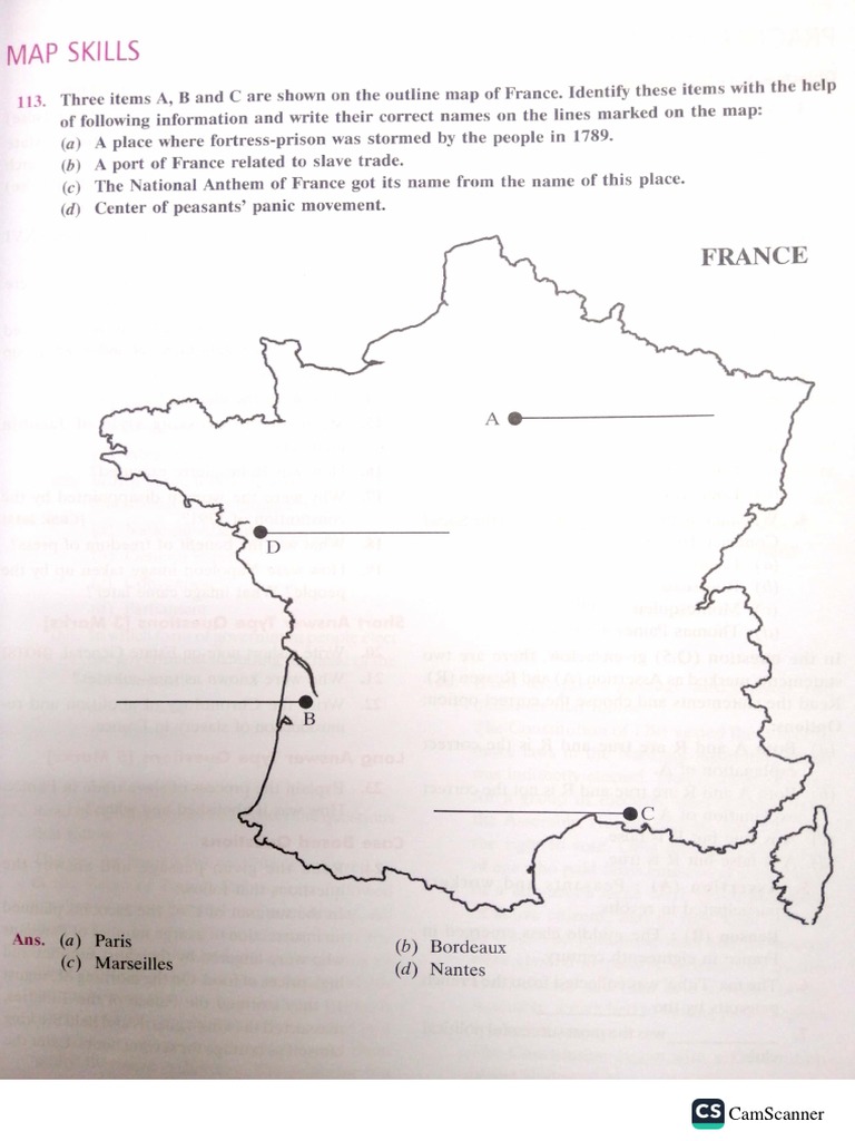 Class IX Map Work | PDF