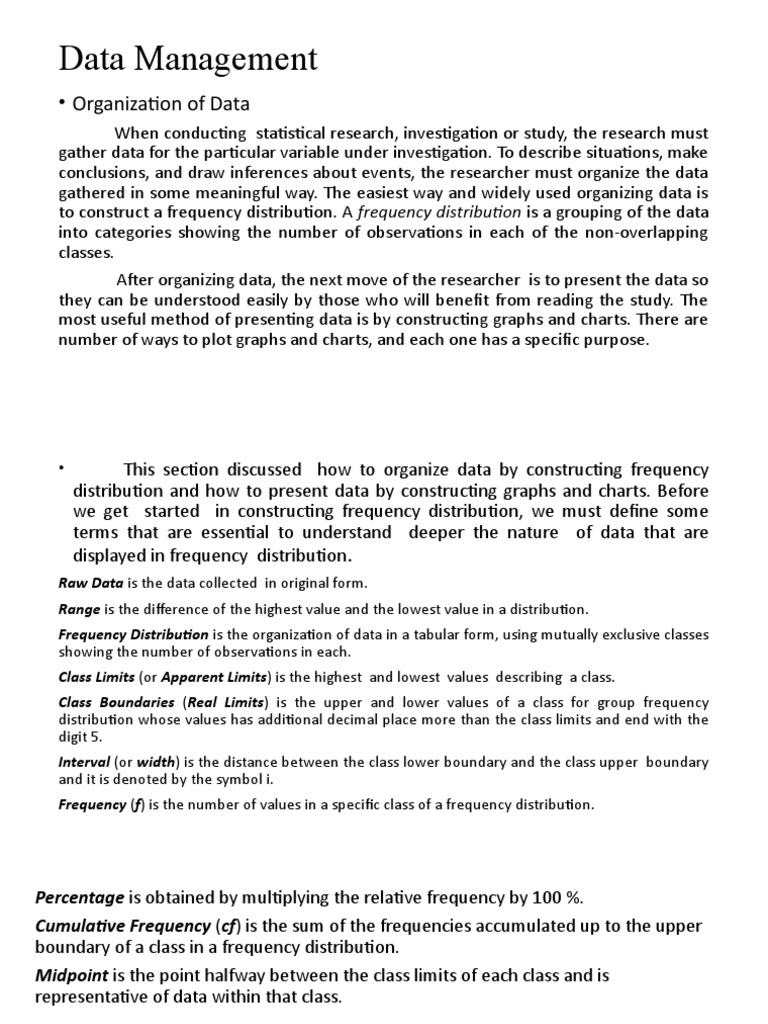 Data Management | PDF | Mode (Statistics) | Mean