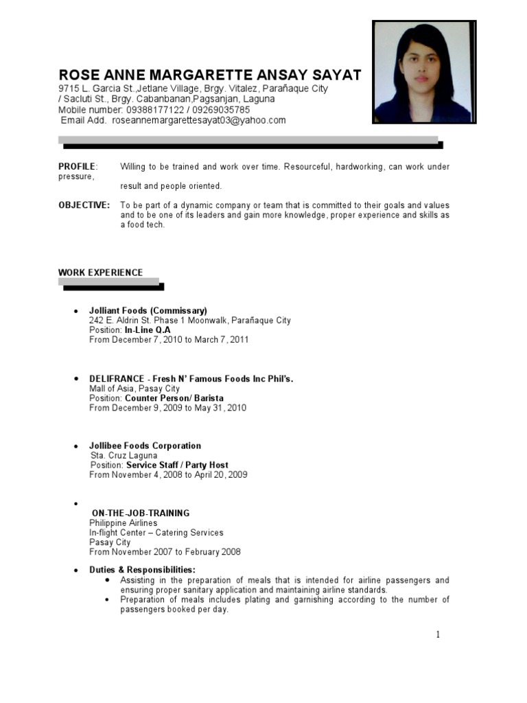 Rose Anne Margarette Ansay Sayat | PDF | Manila | Philippines