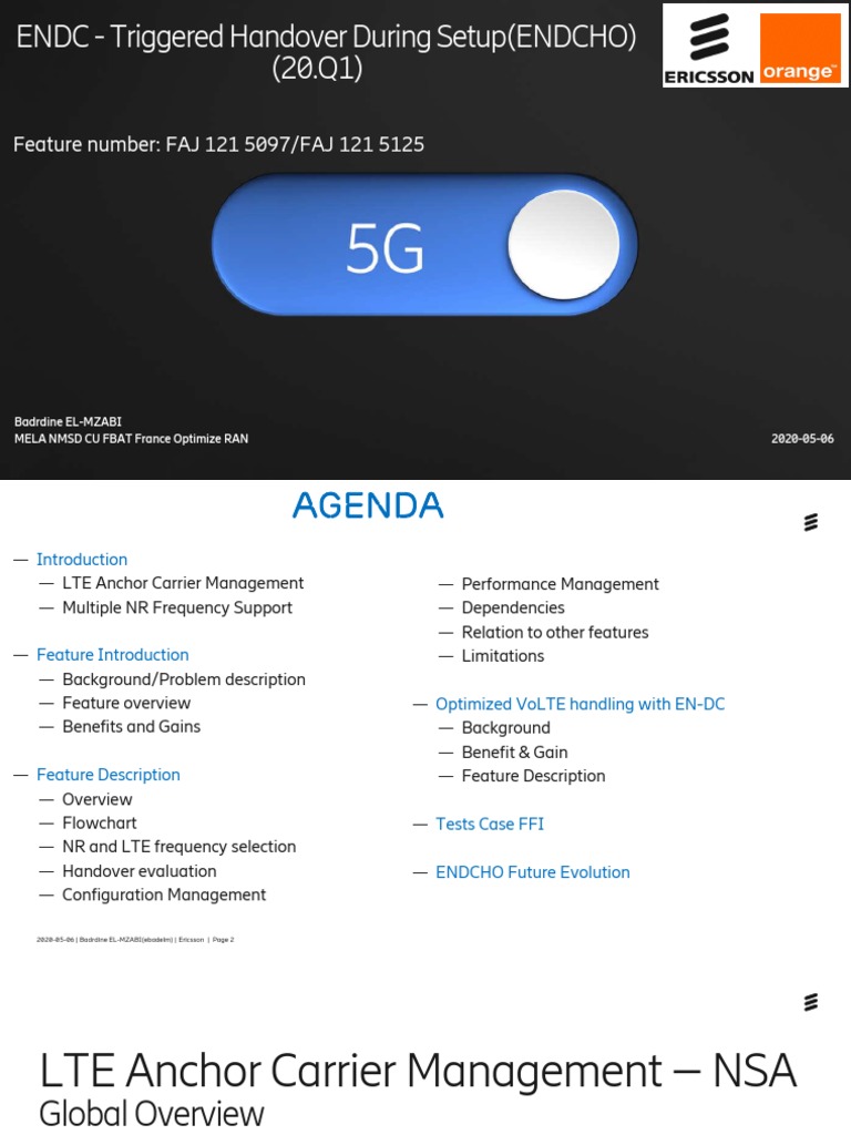 EN-DC 5G Handover Setup Overview | PDF | Lte (Telecommunication) | Data Transmission