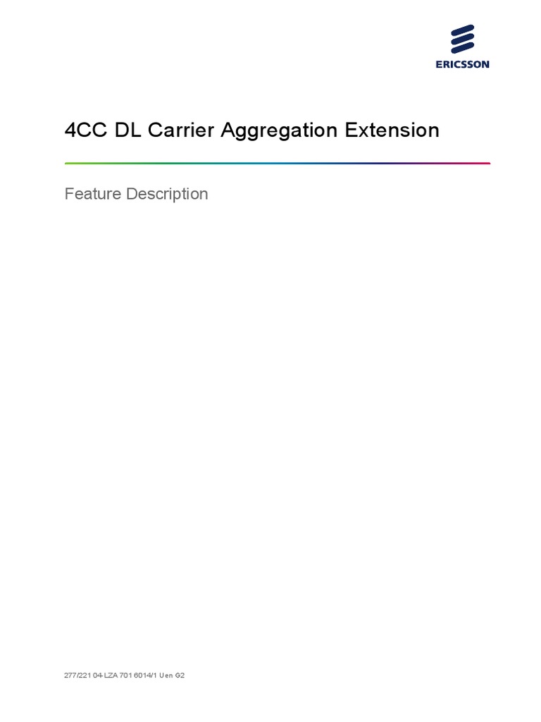 4CC Carrier Aggregation - Alex | PDF | Duplex (Telecommunications ...