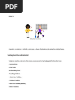 Volleyball Faults and Violations | PDF | Volleyball | Indoor Sports