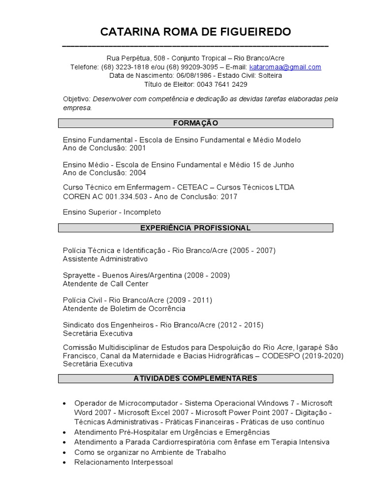 Curriculo Adm | PDF | Negócios