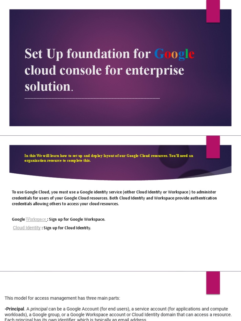 Google Cloud Console Setup Guide | PDF | Cloud Computing | Computer Network