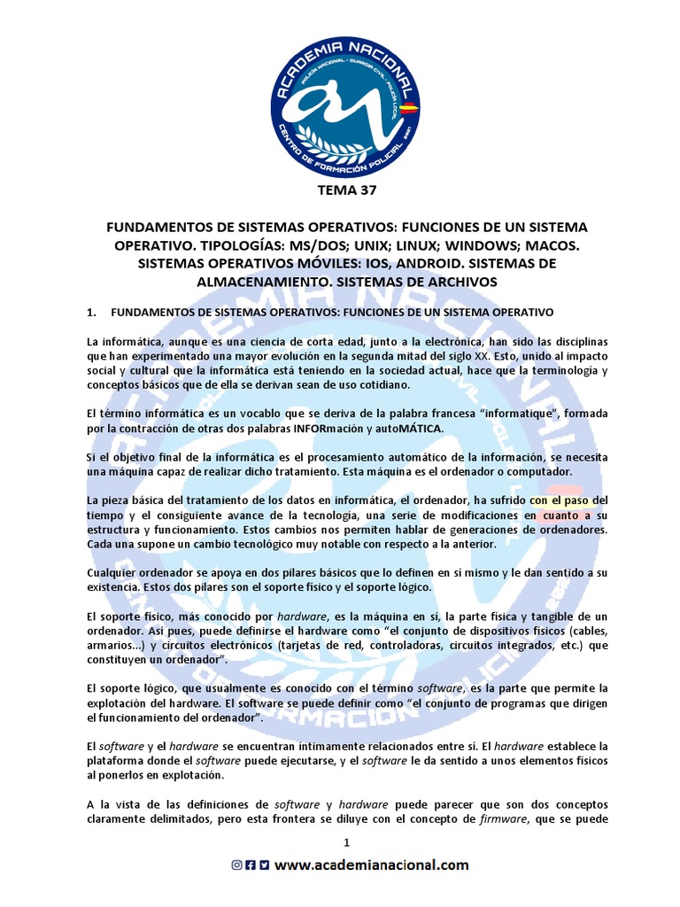 Tema 37 | PDF | Microsoft Windows | Distribución de Linux
