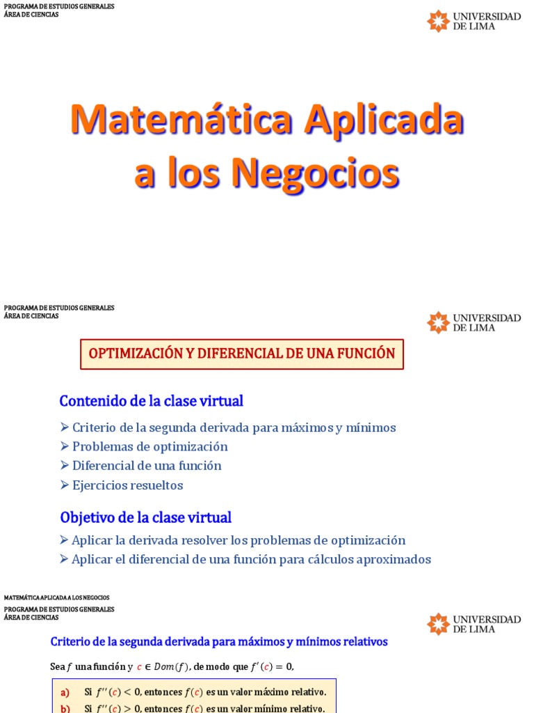 Problemas de Optimización y Diferencial de Una Función | PDF | Optimización Matemática | Derivado