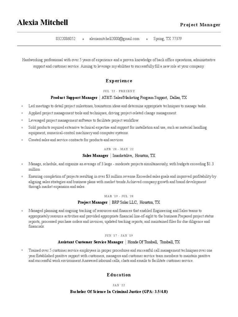 Resume 3 | PDF | Sales | Customer Relationship Management