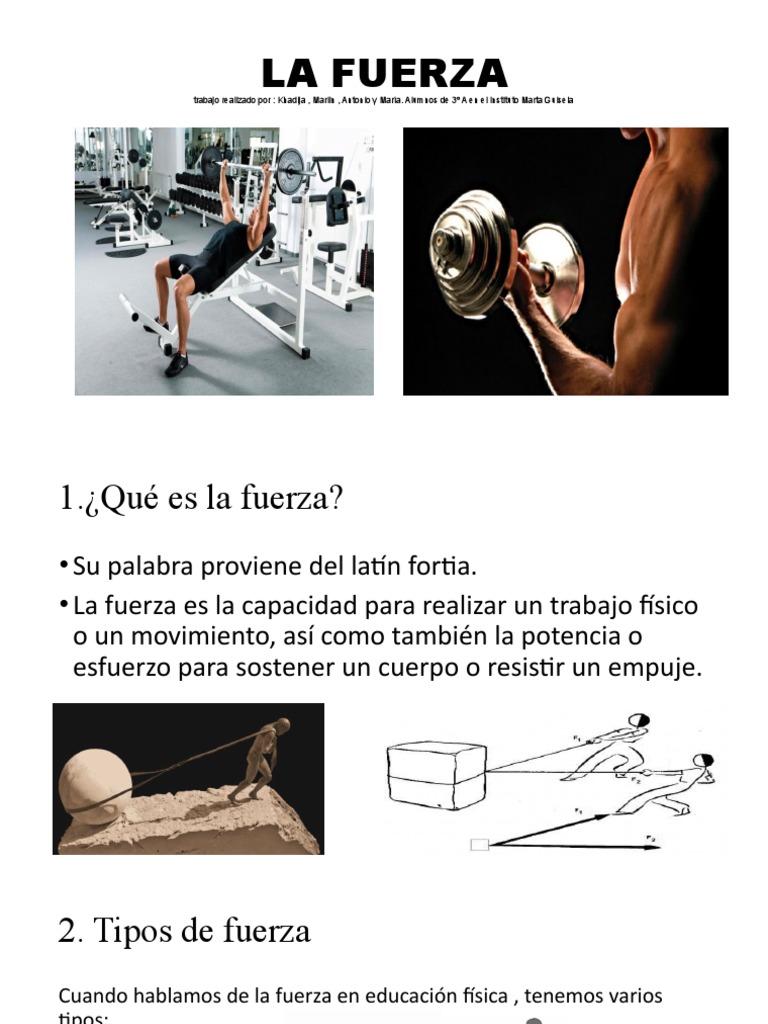 La Fuerza | PDF | Fuerza | Músculo esquelético