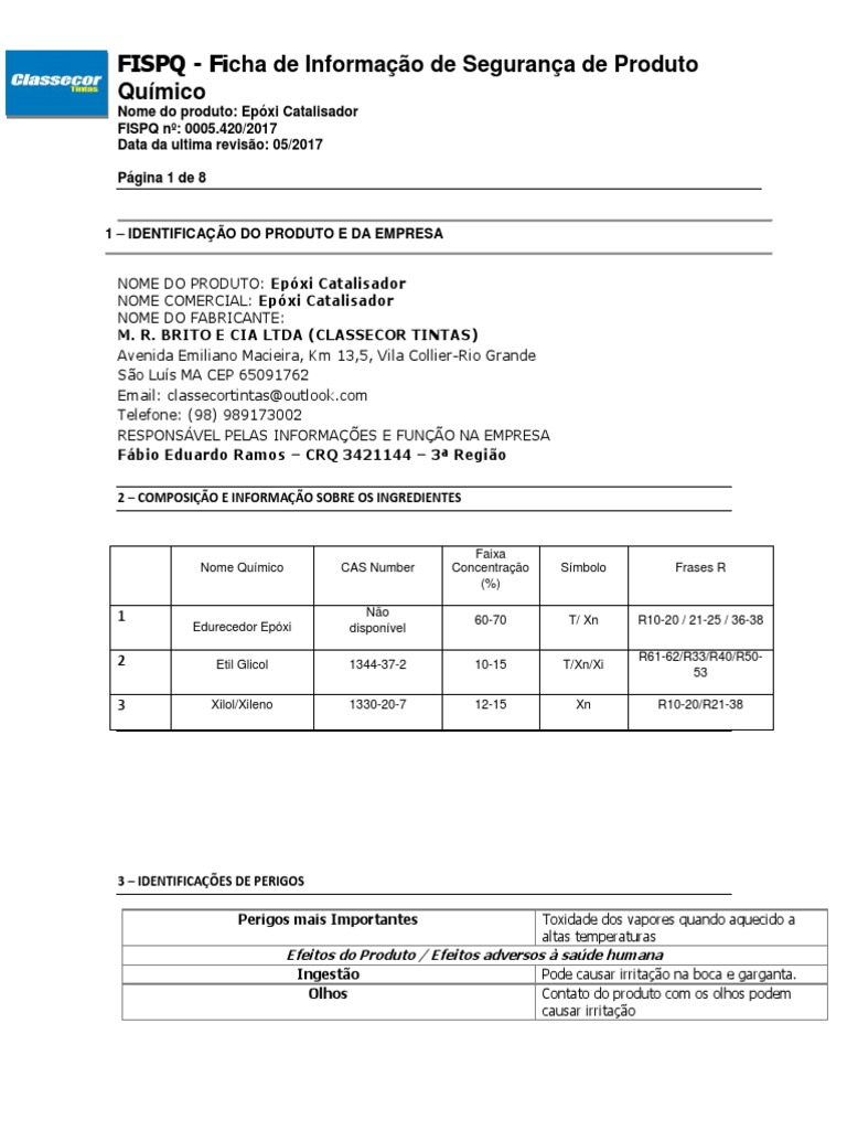 Fispq Catalisador | PDF