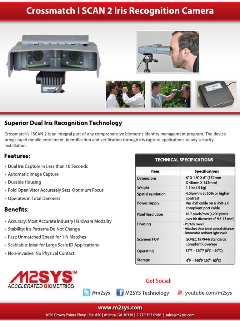 Crossmatch I SCAN 2 Iris Recognition Camera | PDF