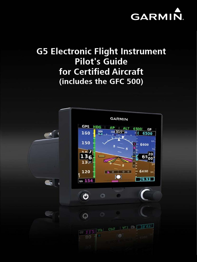 Garmin G5 Pilot Manual | PDF | Aviation | Aerospace