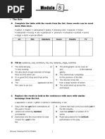 On Screen B2 TEST MODULE 1 | PDF | Linguistics