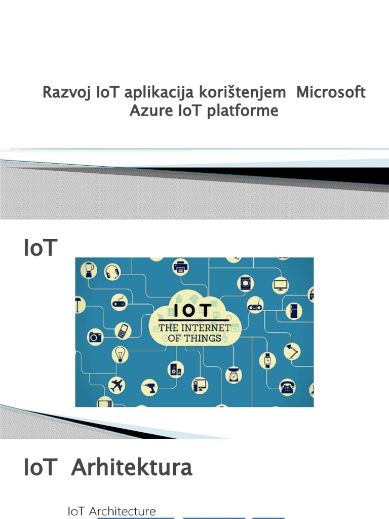 IoT Aplikacije Case Study | PDF