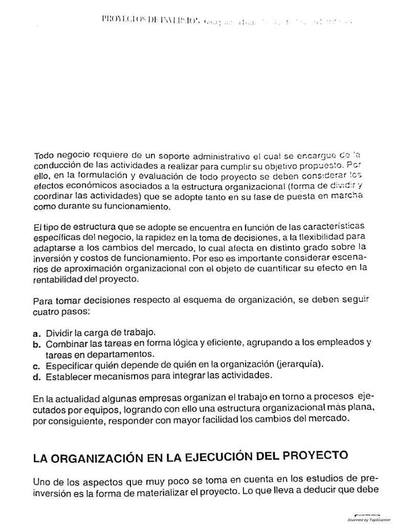 Proyectos de Inversión - Walter Andía Valencia | PDF Proyectos de Inversión - Walter Andía Valencia | PDF