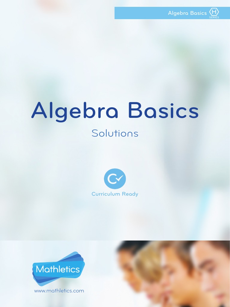 Algebra Basics Year 7 Series H ANSWERS | PDF | Copyright
