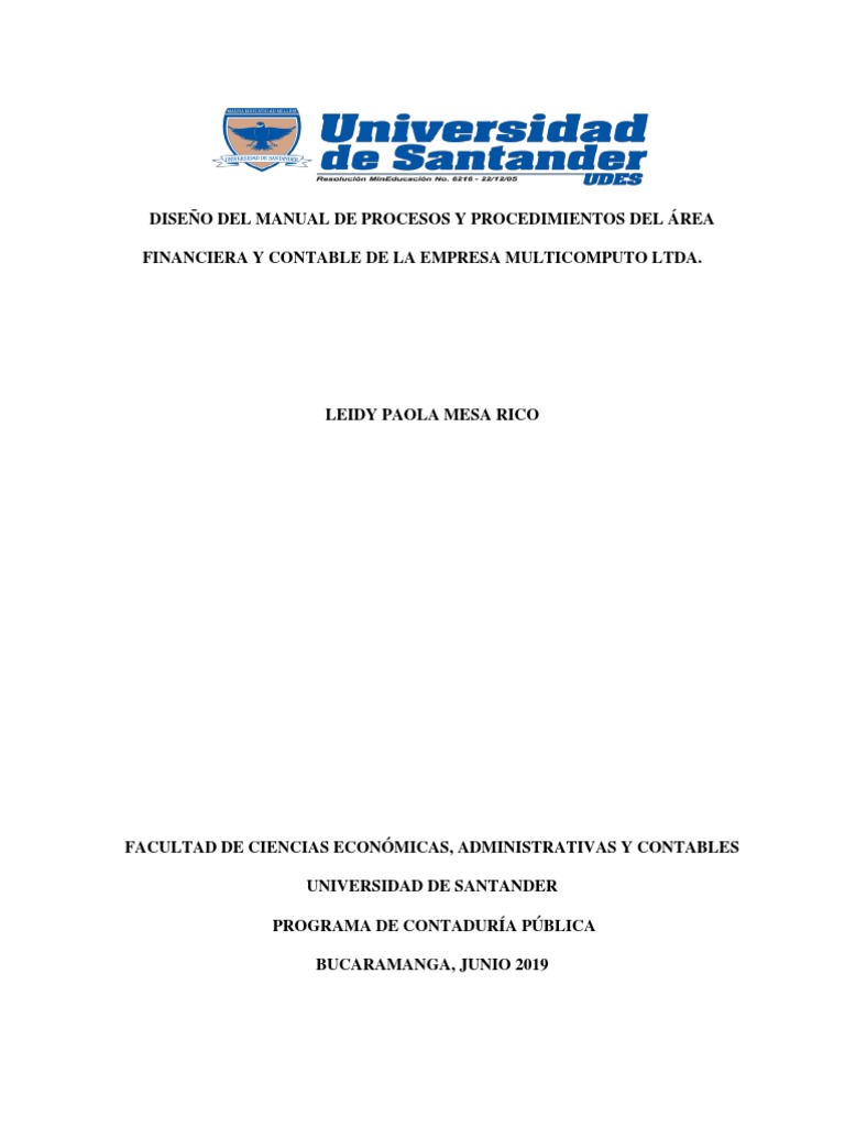 Implementación De Procesos Pdf Contabilidad Calidad Comercial