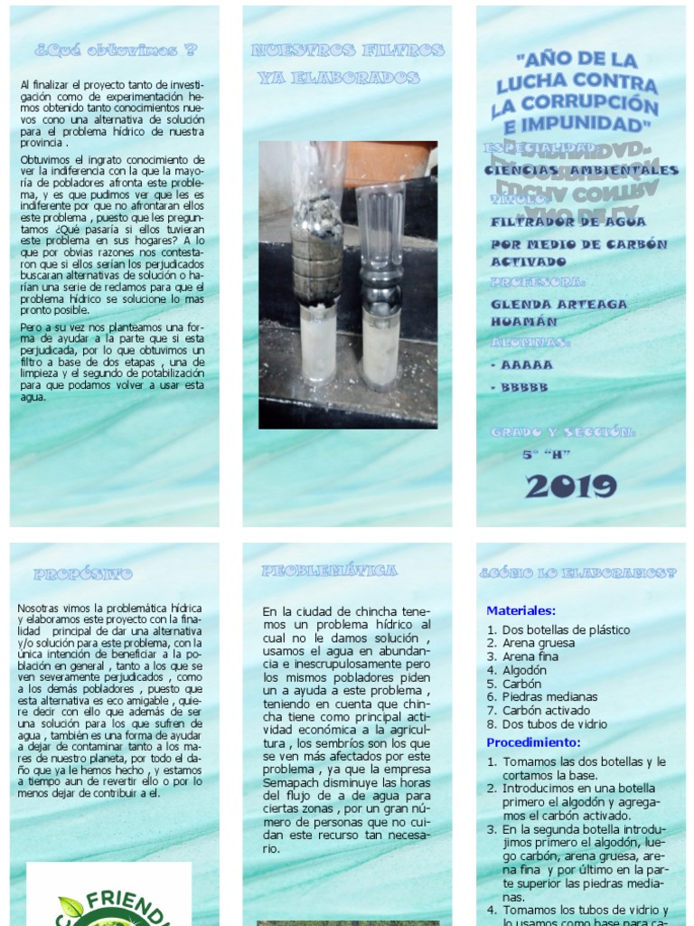Triptico Filtrador de Agua | PDF