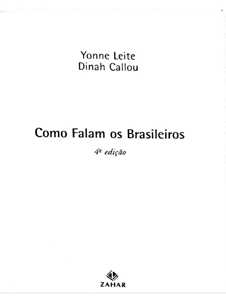 Como Falam Os Brasileiros PDF Free | PDF