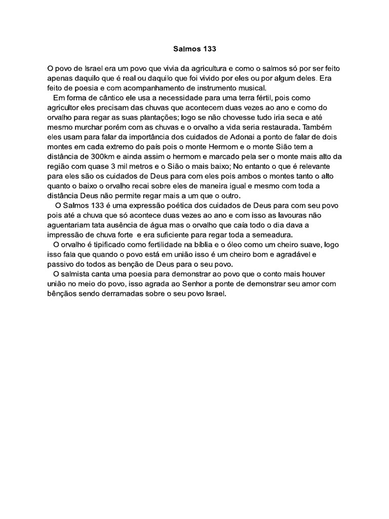 Salmos 133 | PDF