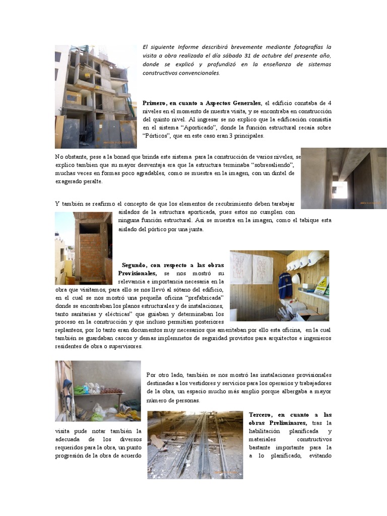 Informe de Obra | PDF