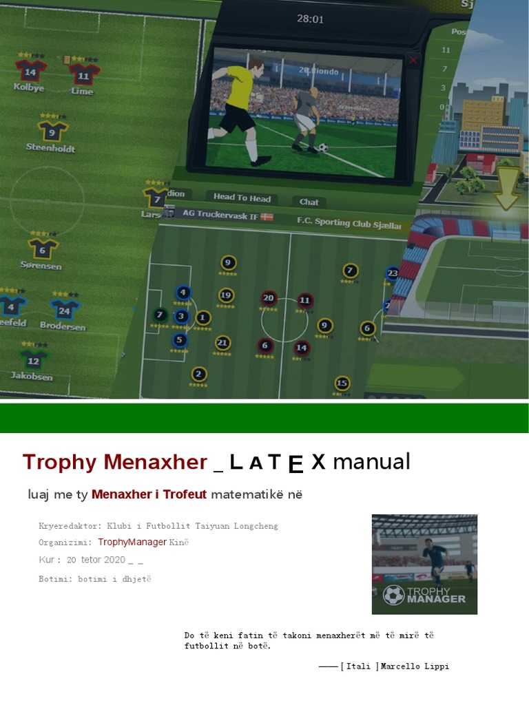 Trophy Manager Translated | PDF