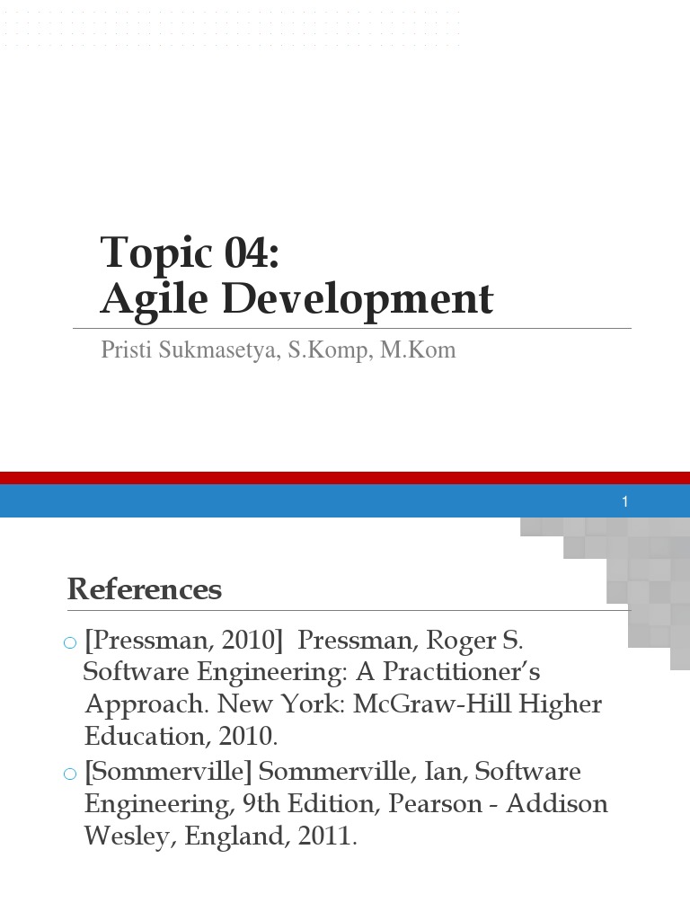 Topic 03 - Agile Development | PDF | Scrum (Software Development) | Agile Software Development