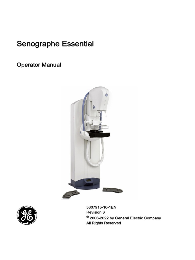 Senographe Essential Mastógrafo | PDF | Electromagnetic Interference ...