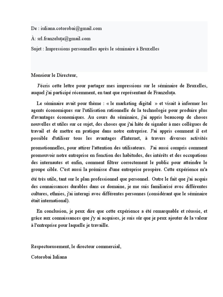 Scrisoare Electronica | PDF