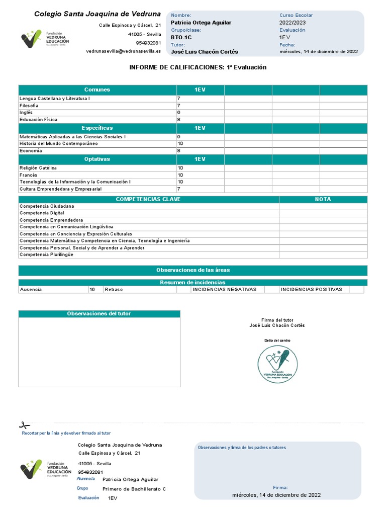 FVE Bolet N Competencias BAC LOMLOE 20221214 081940 | PDF
