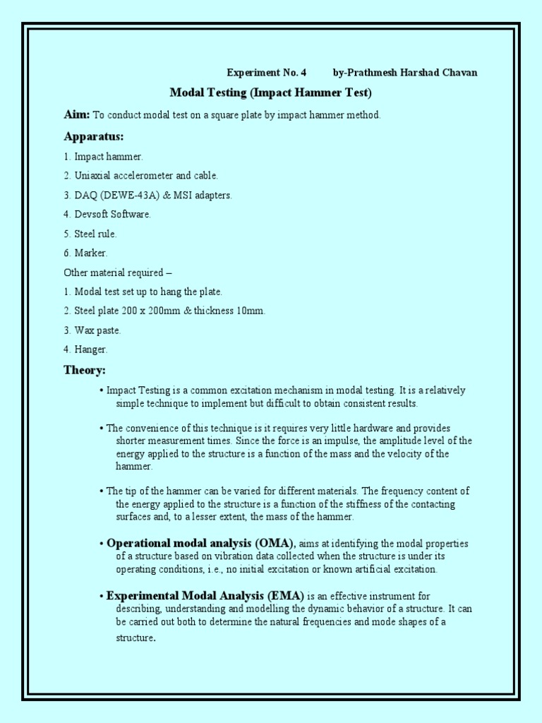 Modal Testing Guide for Engineers | PDF | Accelerometer | Classical ...