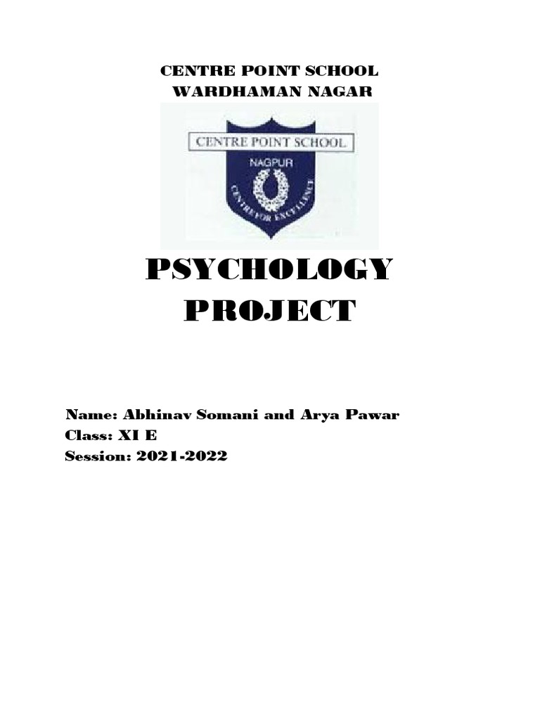 Comparative Study On Level of Depression in Students of Classes 10, 11 ...