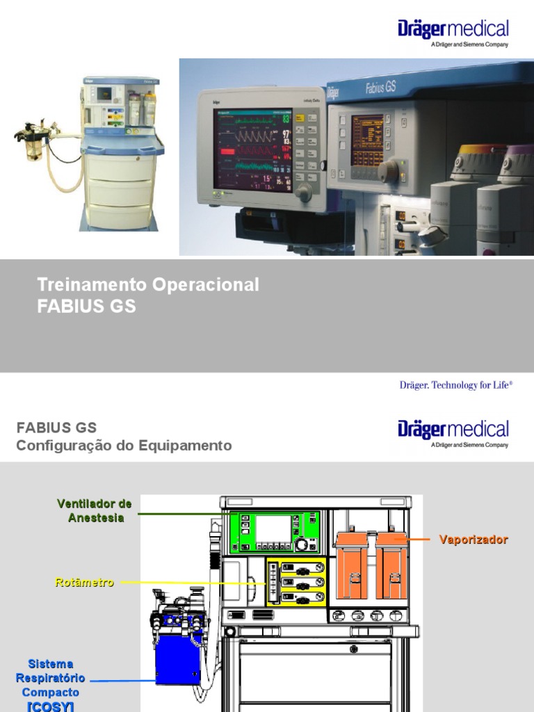 Aparelho de Anestesia Fabius Plus Treinamento | PDF