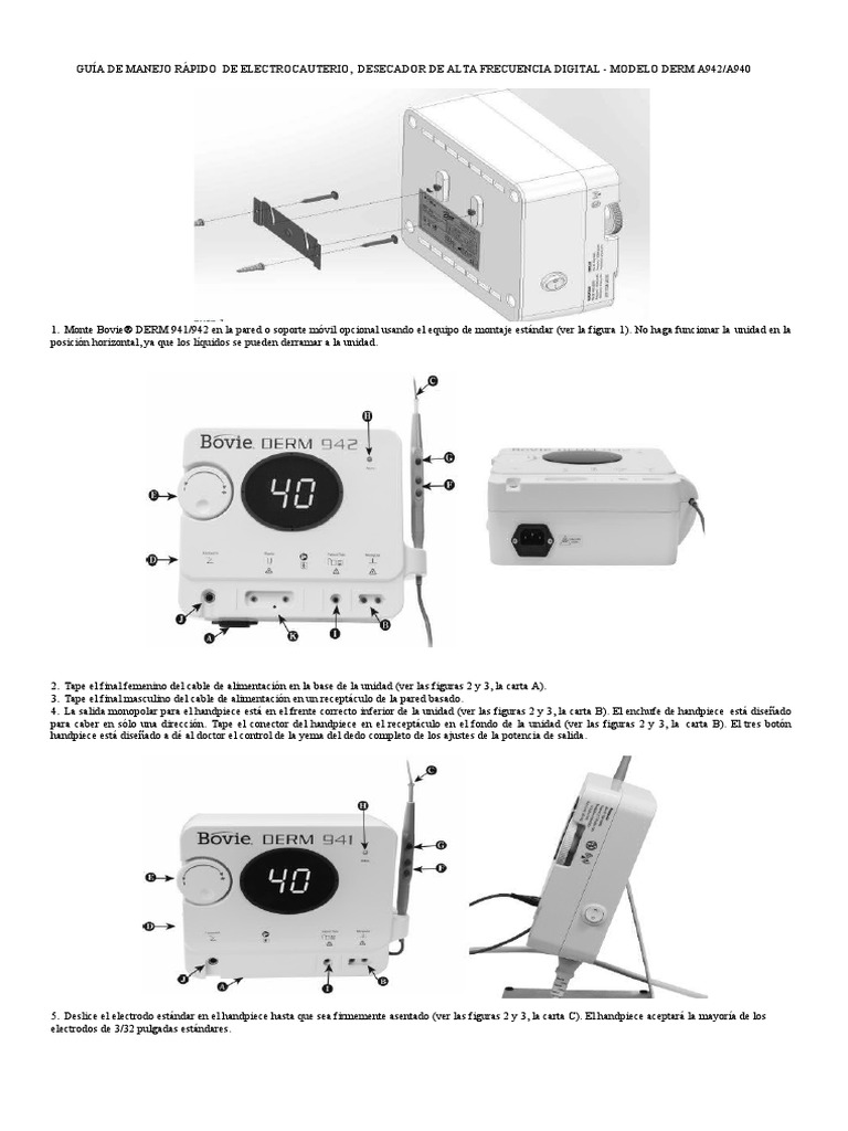 Electrocauterio A942 - A940 | PDF | Bienes manufacturados
