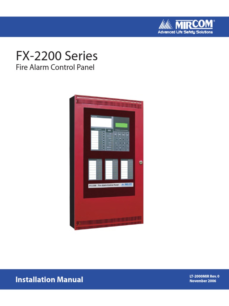 LT-2000MIR FX-2200 Installation Manual | PDF | Electromagnetism | Computing