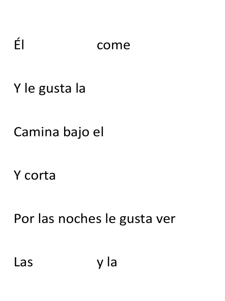 Lectura Con Pictogramas | PDF