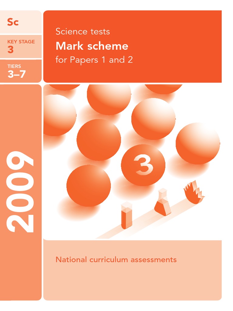 KS3 Science 2009 Mark Scheme | PDF | Question | Nature