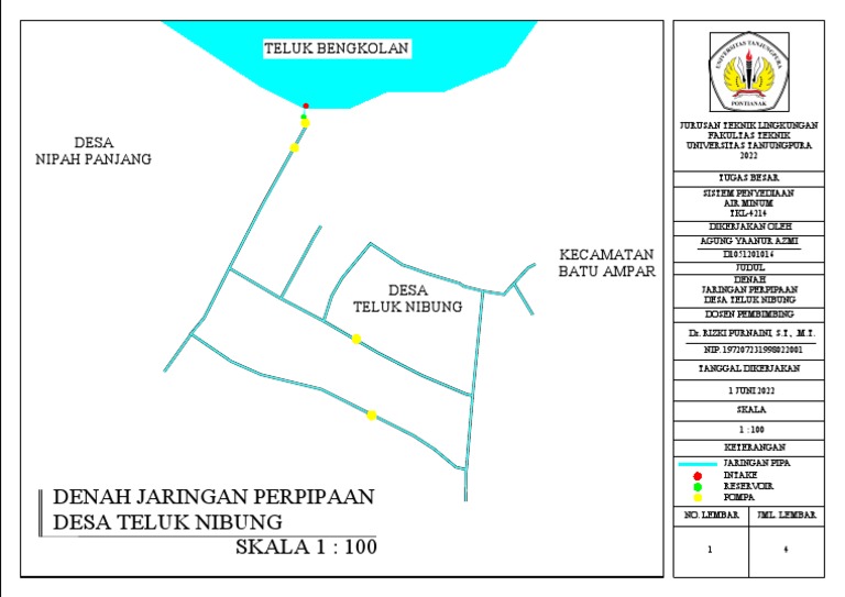 Denah Jaringan Pipa | PDF