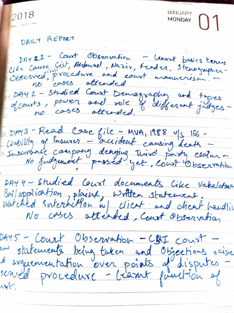 Internship Diary Part 1 | PDF