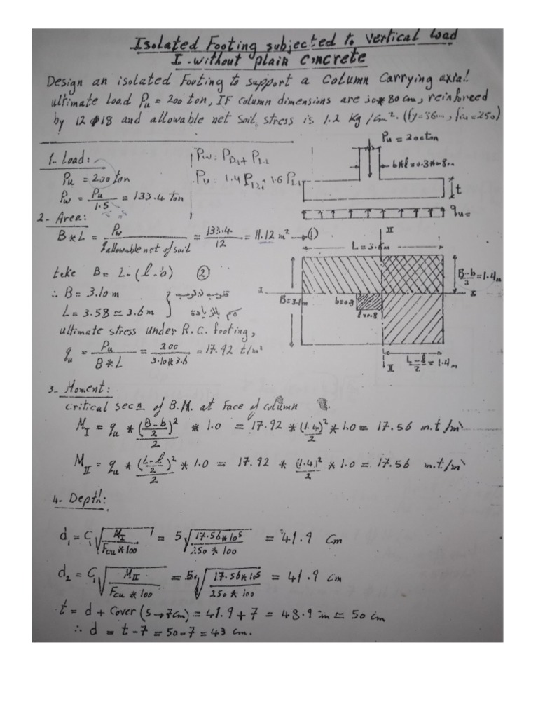 Design of Shallow Foundation Isolated-Strip | PDF