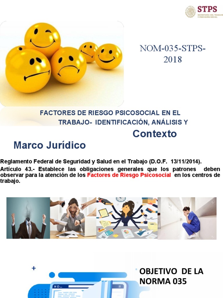 Presentacion Riegos Psicosociales NOM-035-STPS-2018 CAPSULA | PDF ...