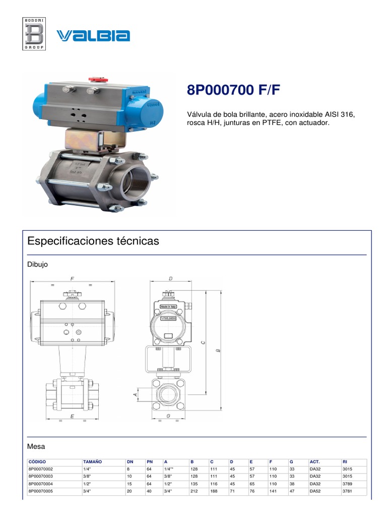Valbia 8P000700 | PDF