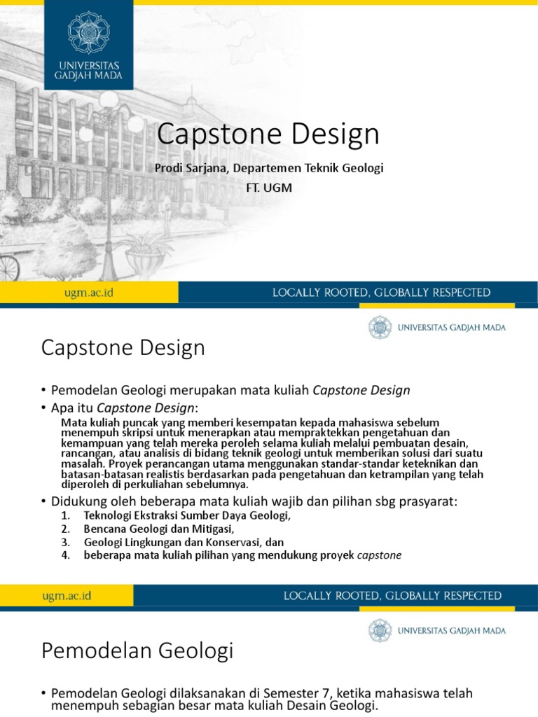 Capstone Design Teknik Geologi UGM | PDF