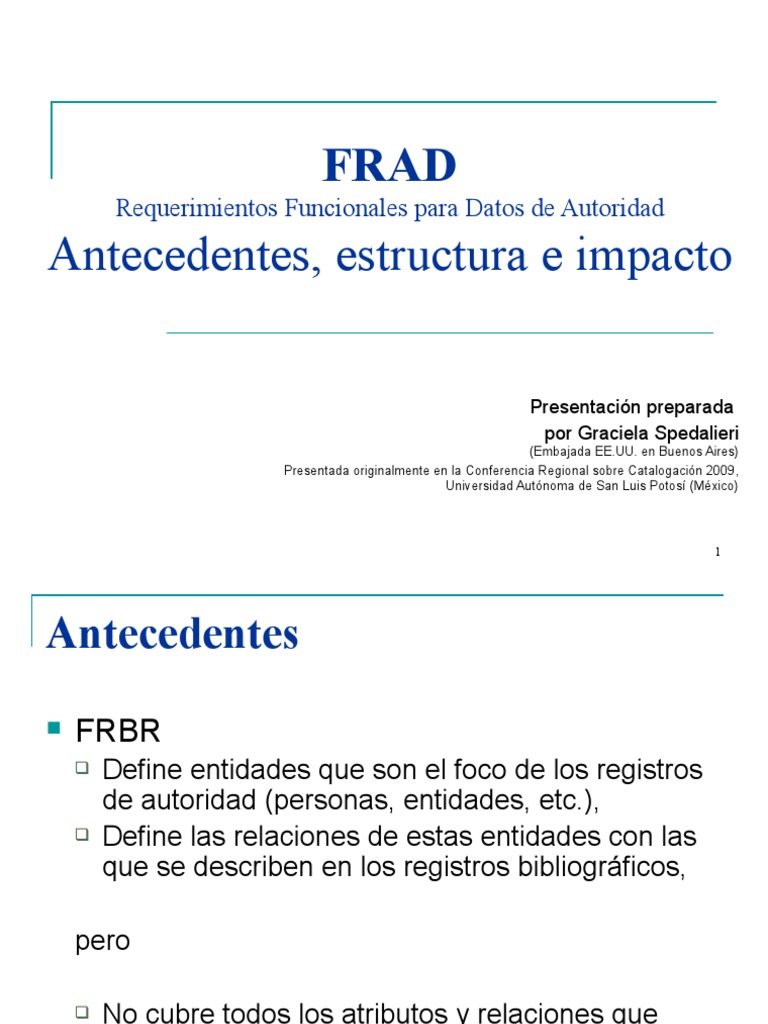 Frad Modulo Nov09 | PDF